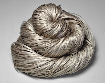 Dried Brown Algae Hand Dyed Silk Tape Lace Yarn Hand Dyed Yarn ...