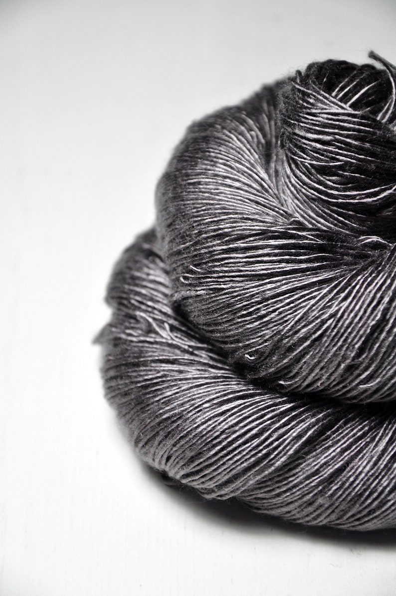 Dead Walnut Wood Cream Silk Fingering Yarn Hand Dyed Yarn - Etsy