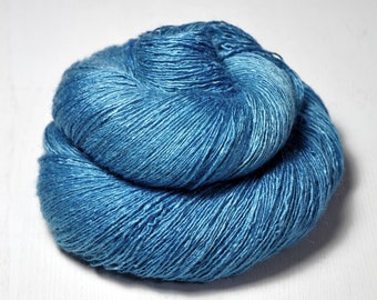 Rain in a Graveyard Tussah Silk Lace Yarn Hand Dyed Yarn Handgefärbte ...