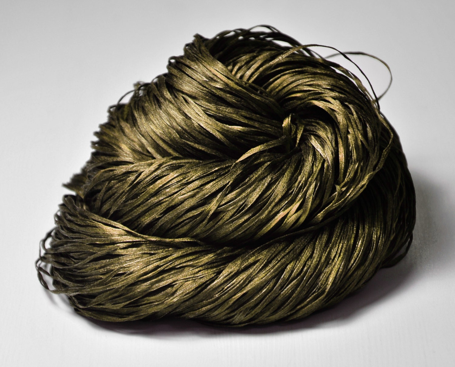 Dried Brown Algae Hand Dyed Silk Tape Lace Yarn Hand Dyed - Etsy