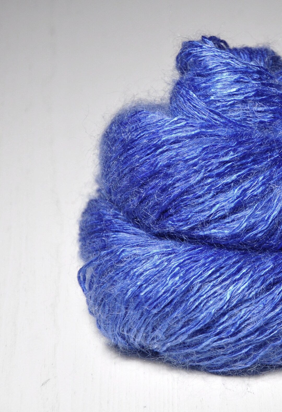 Blue Cornflower on Its Way to Paradise OOAK - Silk / Super Kid Mohair ...