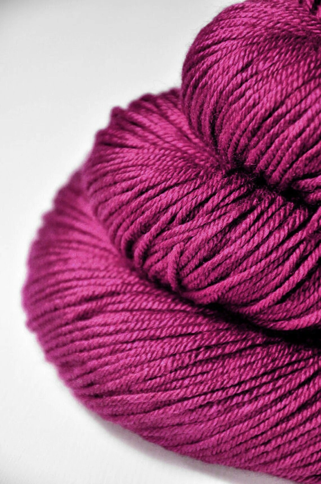 Electric Light Pink - Silk / Merino DK Yarn Superwash - Hand Dyed Yarn ...