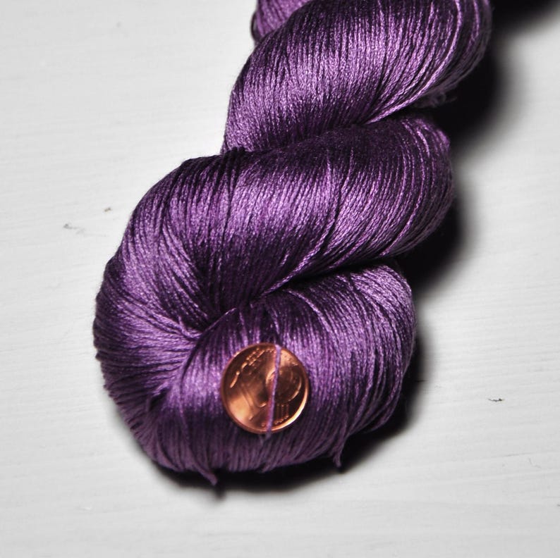 Molded Blueberry Cream Cheese - Silk Lace Yarn - Hand Dyed Yarn ...