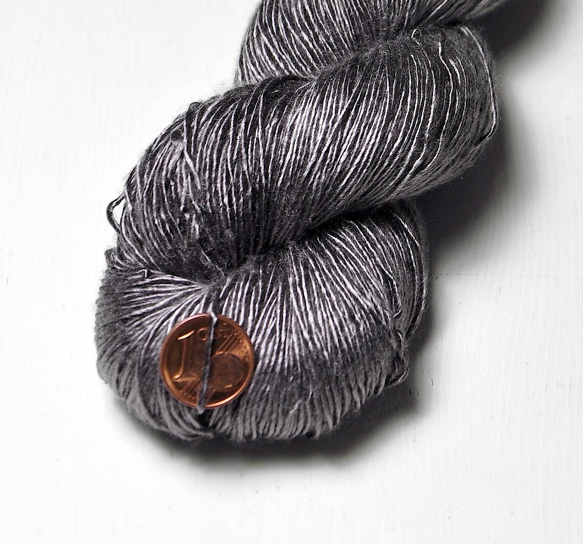 Dead Walnut Wood Cream Silk Fingering Yarn Hand Dyed Yarn - Etsy