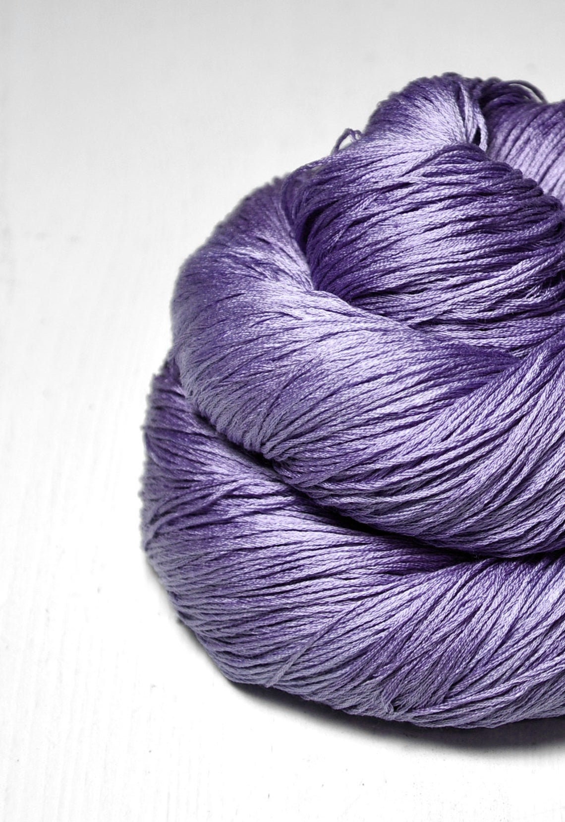 Dried lavender Silk Lace Yarn Hand Dyed Silk Yarn | Etsy