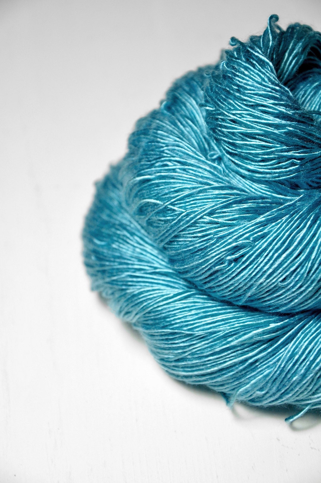 Angry Water Spirit - Cream Silk Fingering Yarn - Hand Dyed Yarn ...