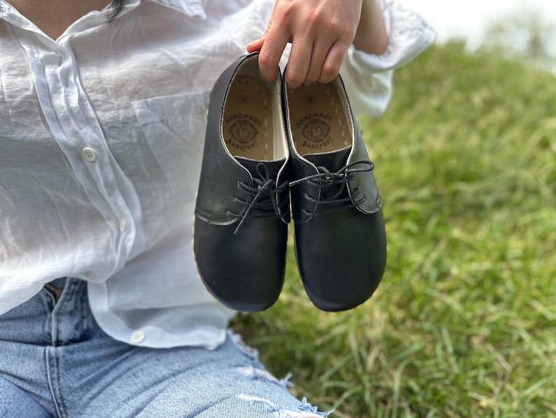 Earthing Barefoot Women Shoes, Natural Leather Shoe Barefoot, Grounding ...