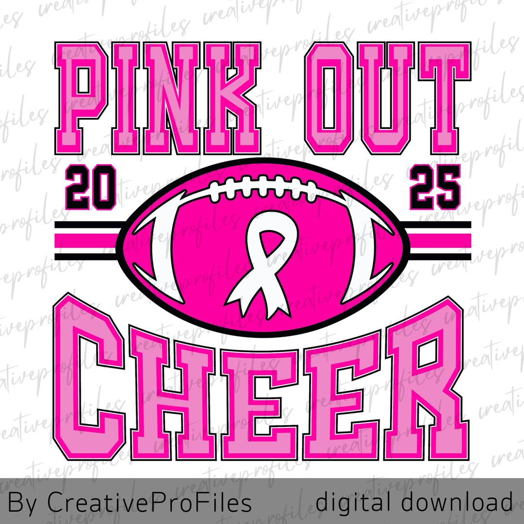 Pink Out Cheer PNG, Cheer Png, Game Day Png, Cheer Mascot Png, Cheer ...