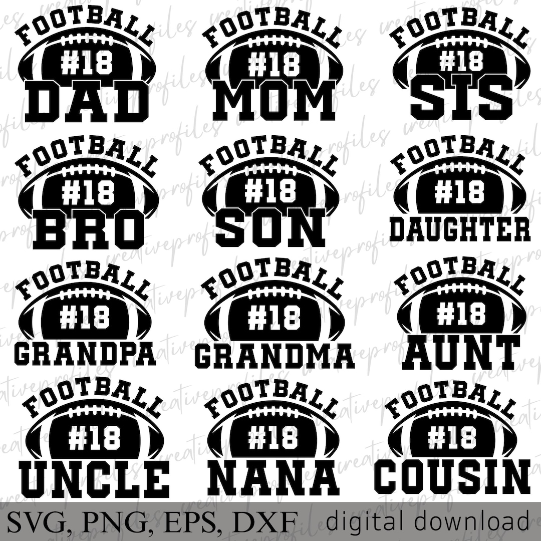 Football Svg, Football Family Svg, Football Shirt SVG, Football SVG ...