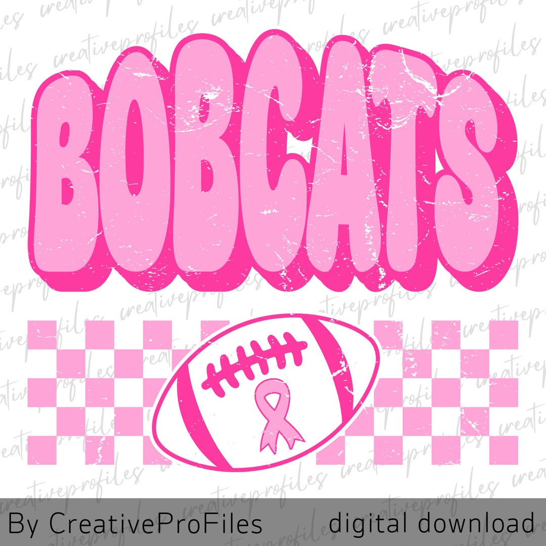 Bobcats Coquette Png, Floral Pink Bow Png, Bobcats Mascot Png, Bobcats ...