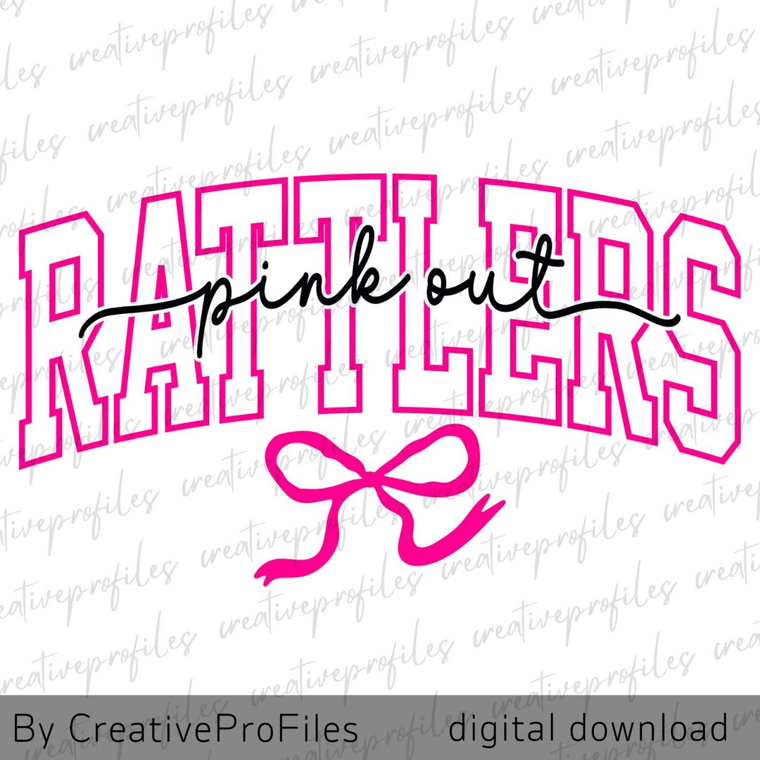 Pink Out Rattlers Png, Rattlers Png, Rattlers Team Shirt, Rattlers ...