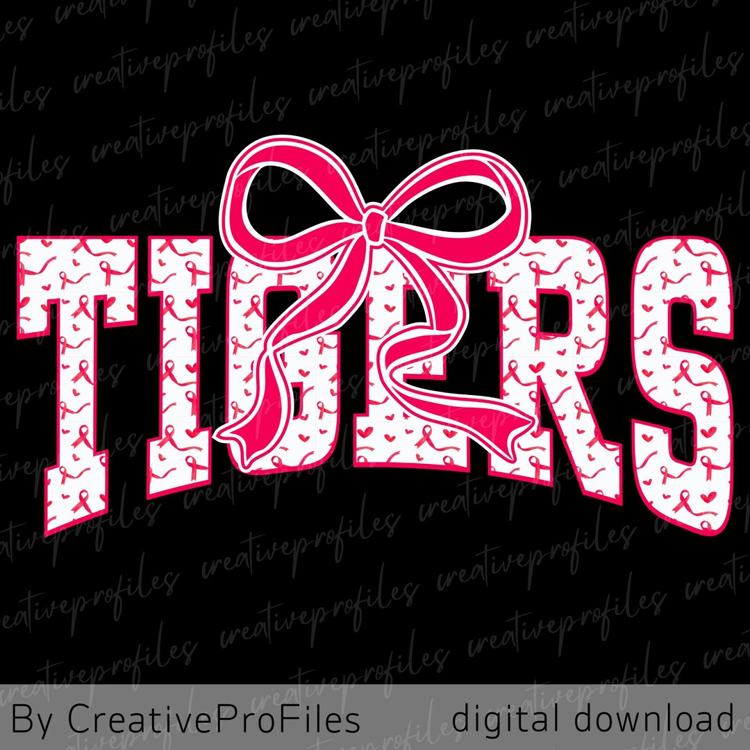 Tigers PNG, Breast Cancer Awareness PNG, Pink Out Shirt Png, Game Day ...