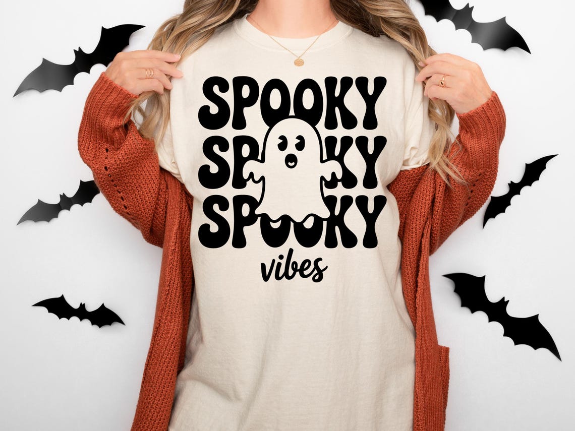 Spooky Vibes Svg Png, Halloween Vibes Svg, Spooky Girl Svg, Spooky ...