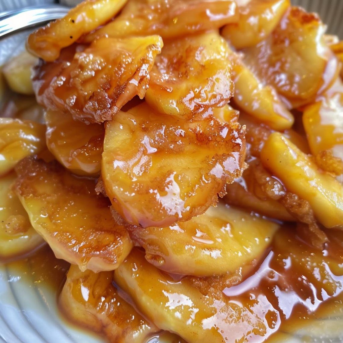 EASY RECIPE for Caramelized Cinnamon Apples Recipe: Homemade Dessert ...