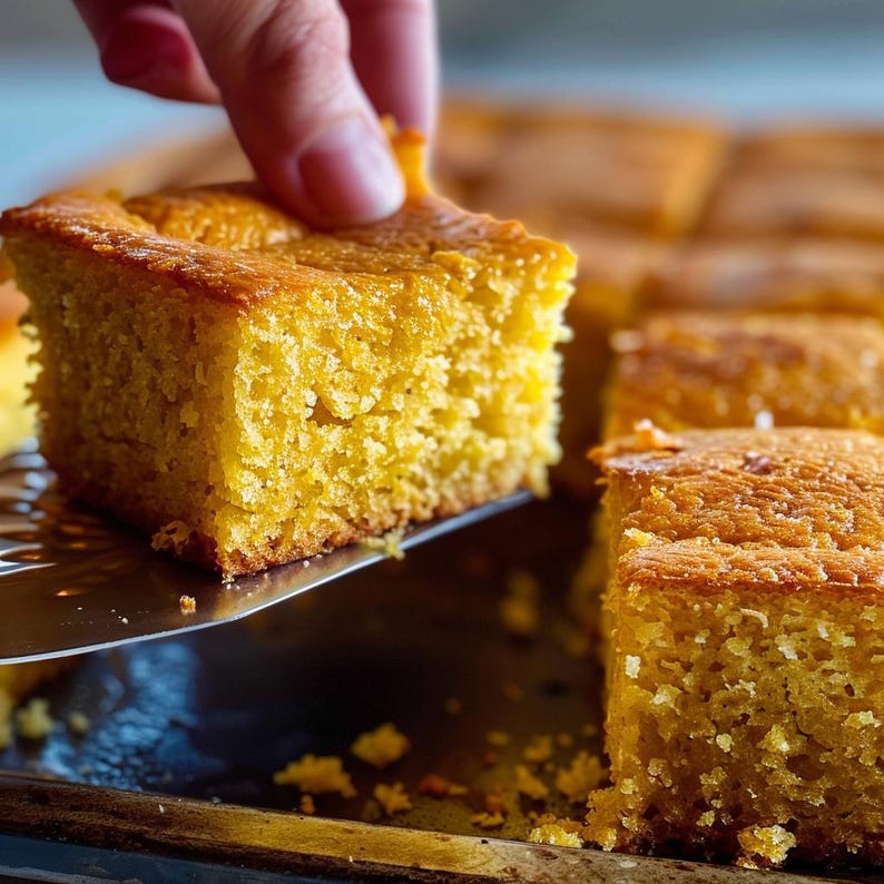 EASY RECIPE for Fluffy Cornbread Recipe: Fast Homemade Baking (digital ...