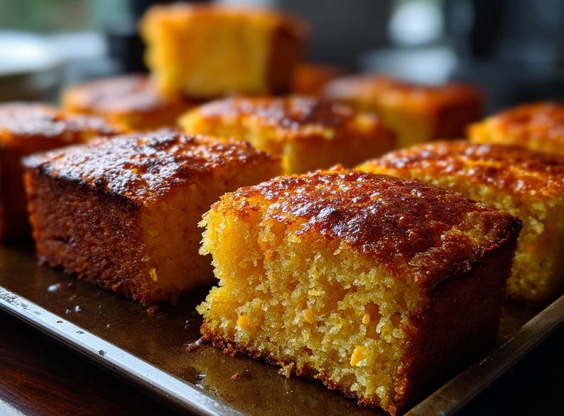EASY RECIPE for Fluffy Cornbread Recipe: Fast Homemade Baking (digital ...