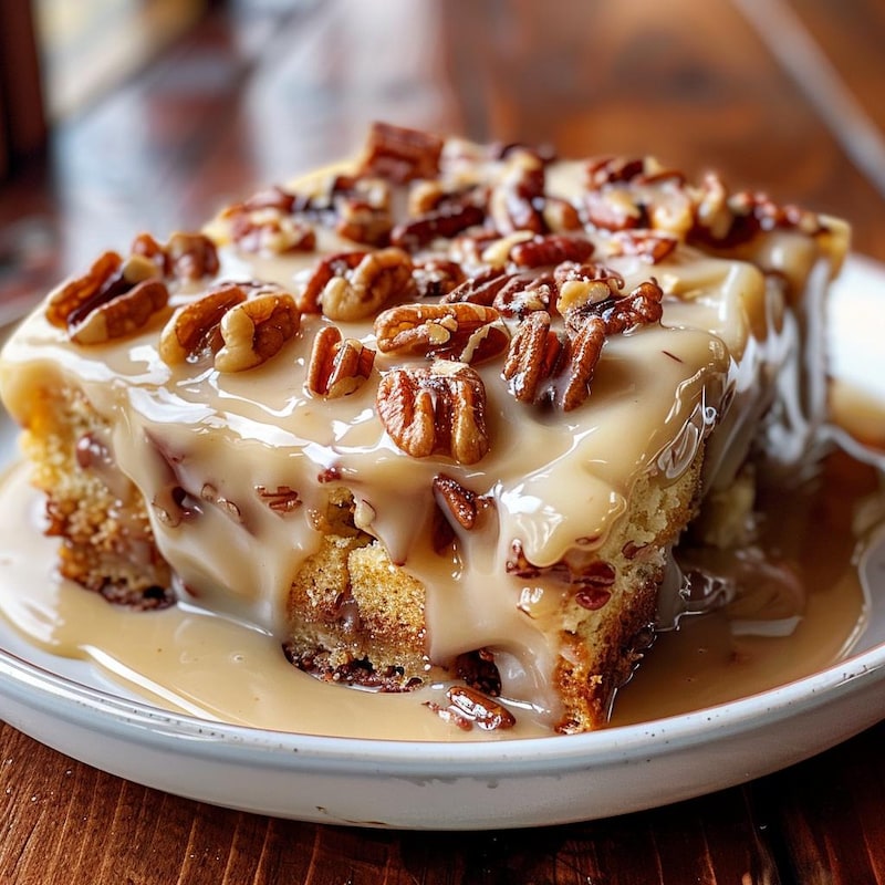 Butter Pecan Praline Poke Cake - Etsy