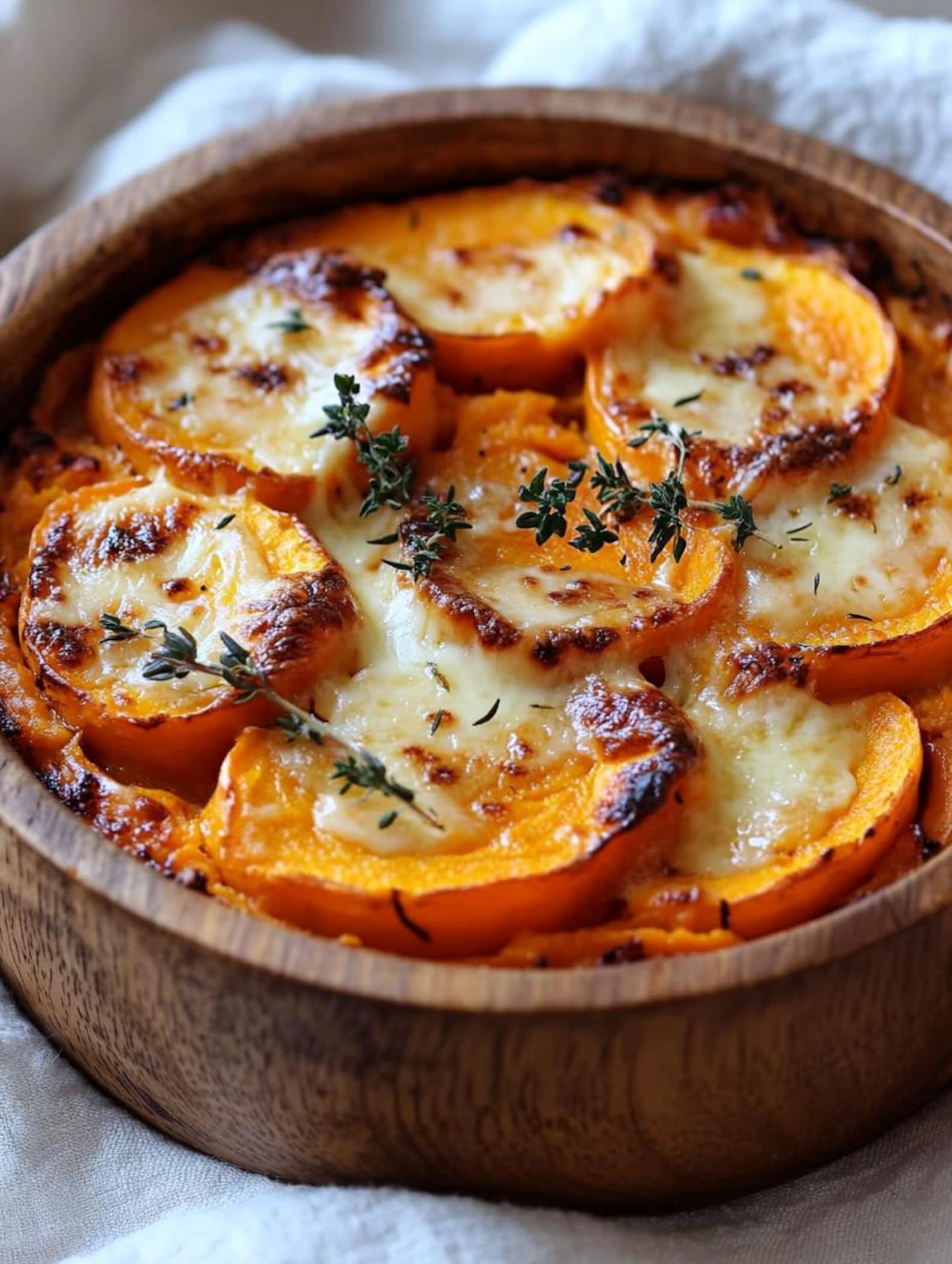EASY RECIPE for Cheesy Butternut Squash Gratin Recipe: Savory Holiday ...
