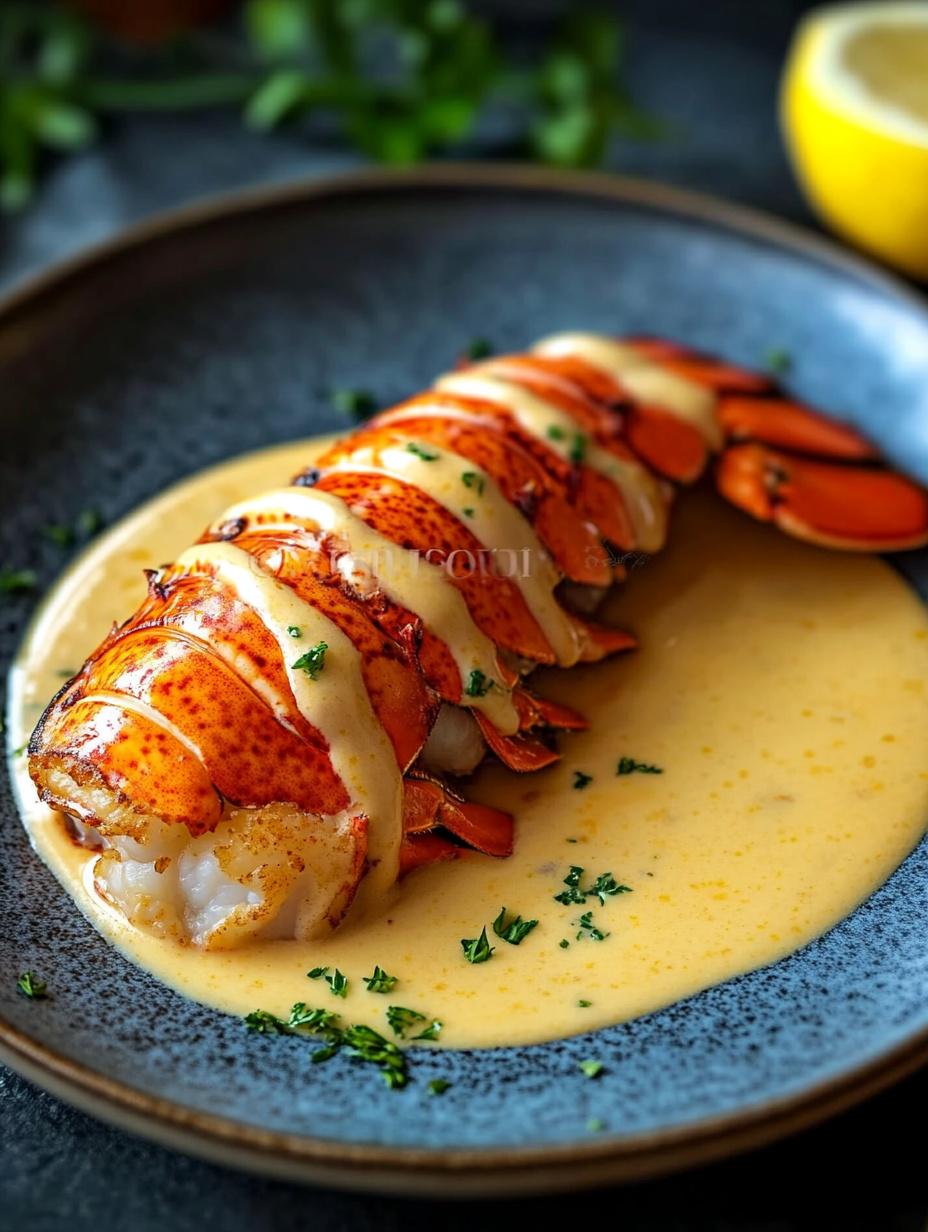 EASY RECIPE for Butter Poached Lobster Tail Recipe: Creamy Garlic Lemon ...