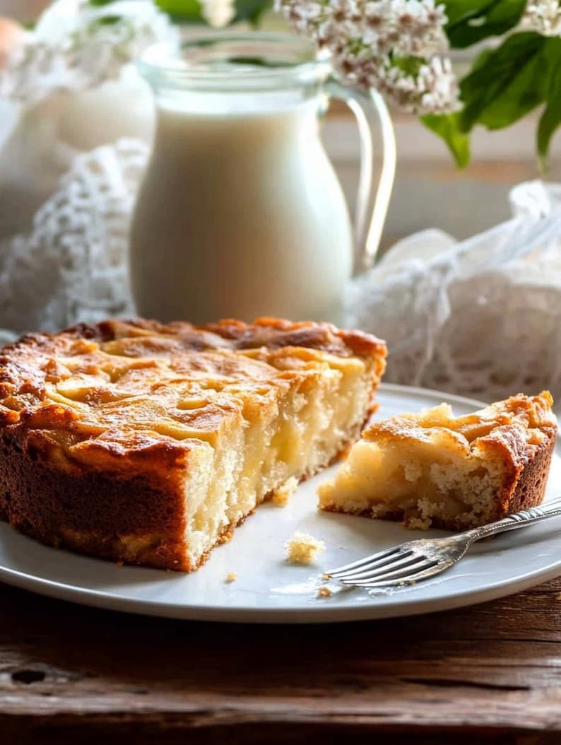 EASY RECIPE for Rustic Apple Custard Cake Recipe: Fast Printable PDF ...