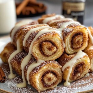 EASY RECIPE for Mini Cinnamon Roll Bites Recipe: Cream Cheese Icing ...