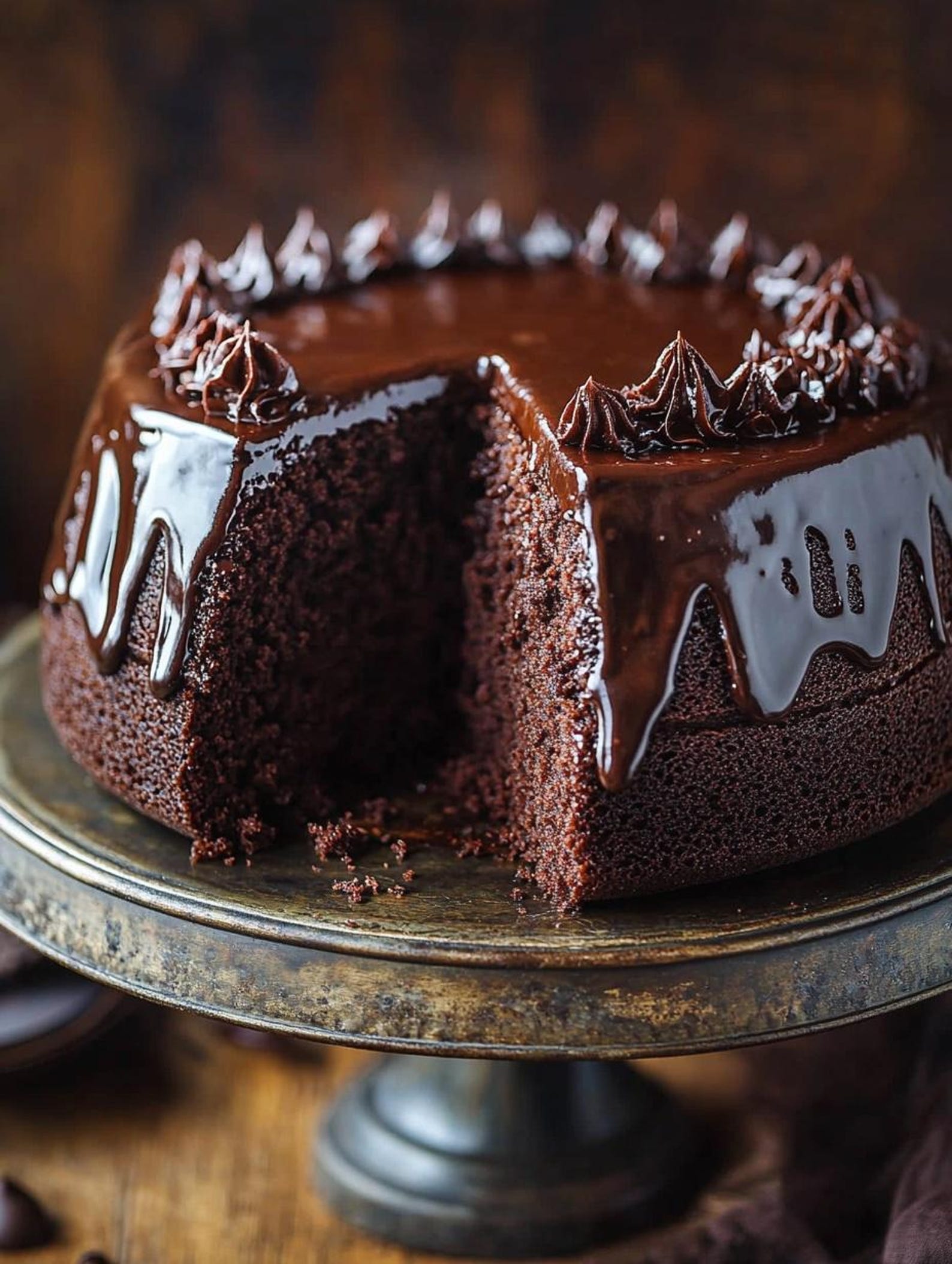 BEST RECIPE for Classic Chocolate Cake With Ganache Download. - Etsy