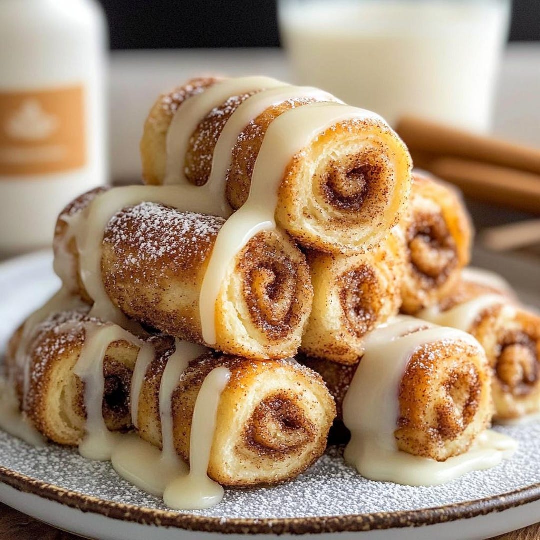 EASY RECIPE for Mini Cinnamon Roll Bites Recipe: Cream Cheese Icing ...