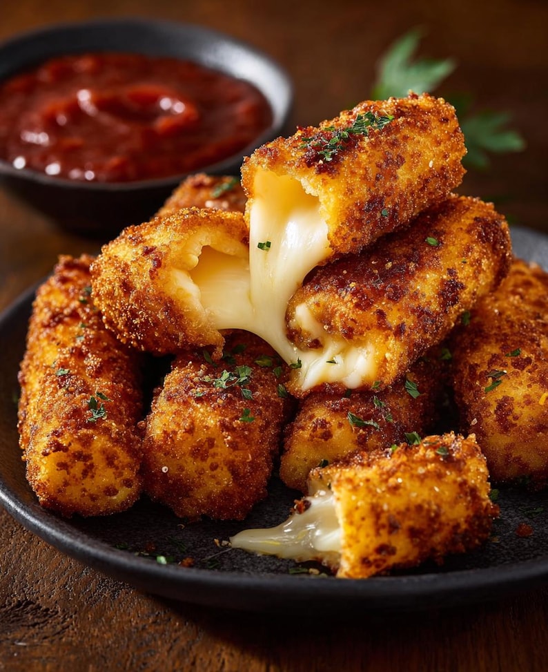 EASY RECIPE for Mozzarella Sticks Recipe: Crispy Appetizer With ...