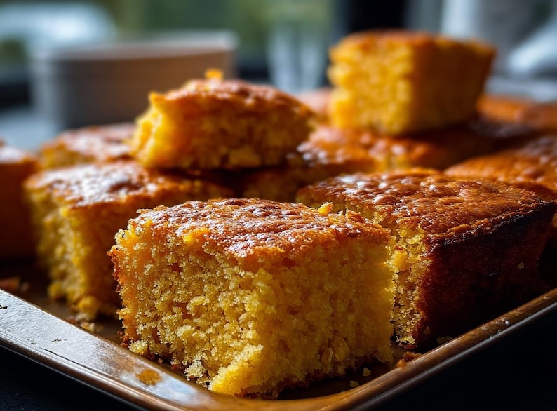 EASY RECIPE for Fluffy Cornbread Recipe: Fast Homemade Baking (digital ...
