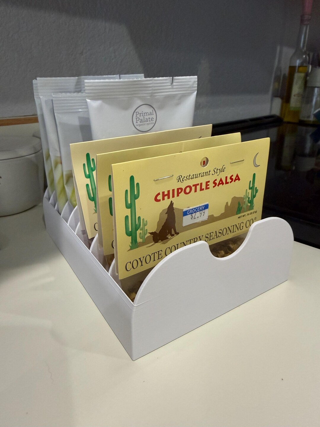 Sachet Organizer – 8 Slot Kitchen Holder - Etsy