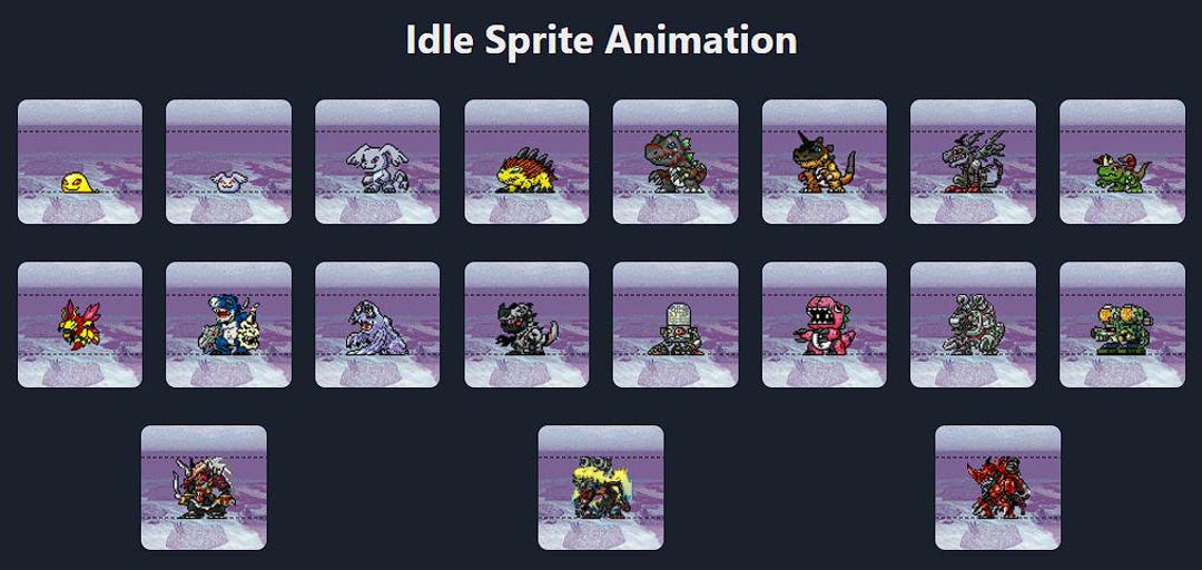 Digimon Color V5 Mod 3D Sprites - Etsy