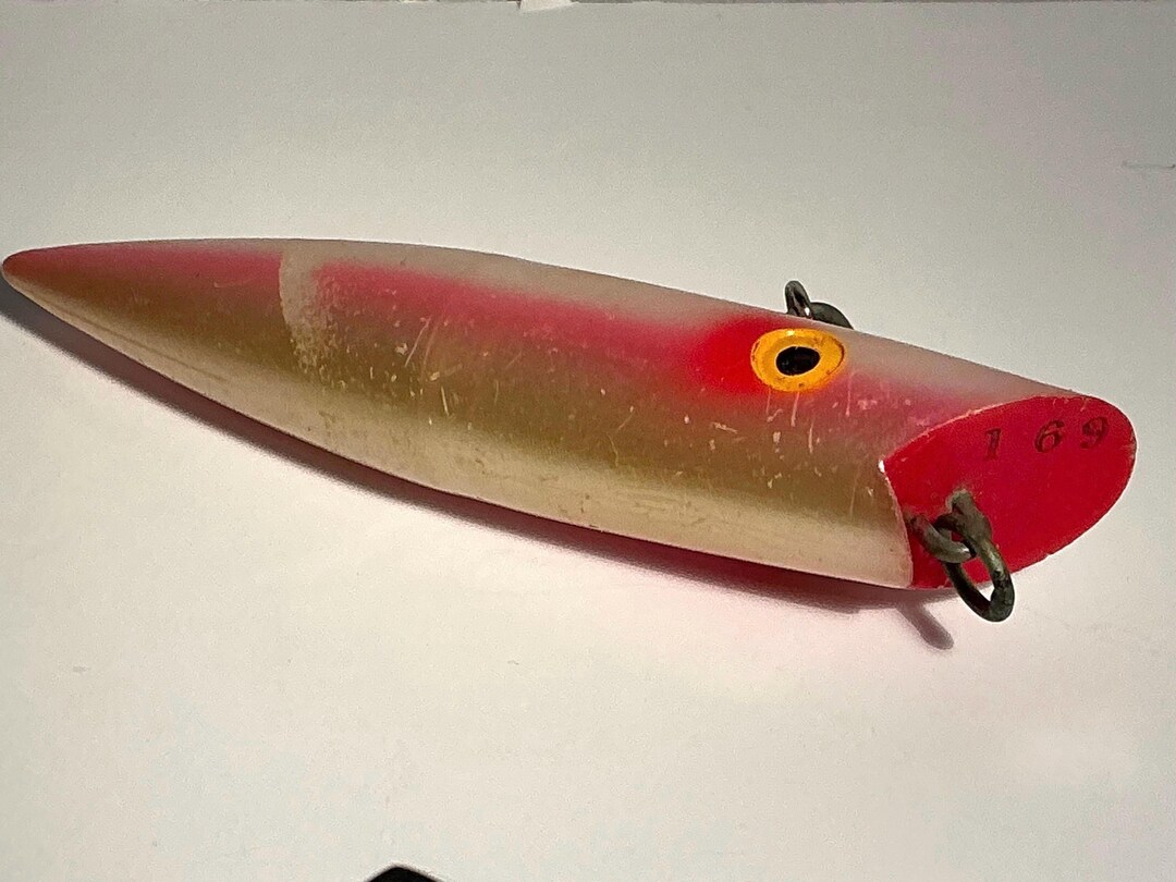Vintage Tomic Fishing Plug Lure: Rare Canadian Collectible (marked 169 ...