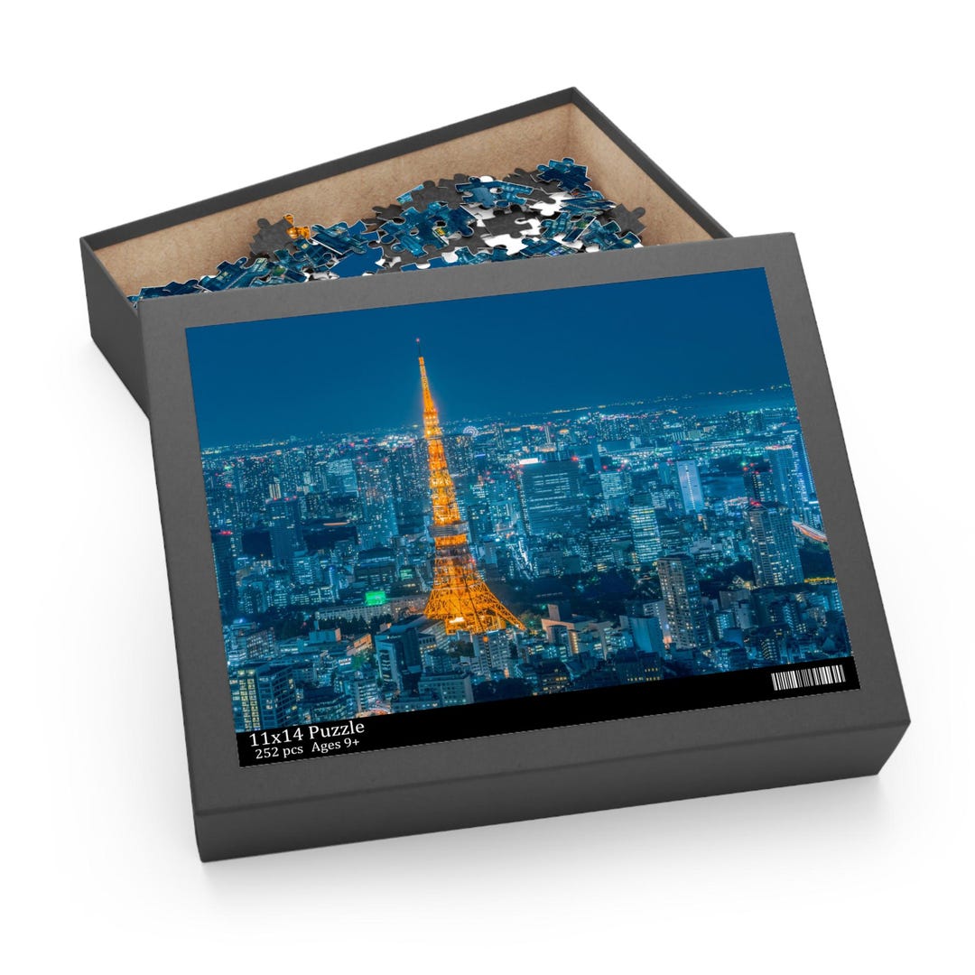 Japanese Tokyo Tower Jigsaw Puzzle - Night Cityscape | 252, 500-piece ...