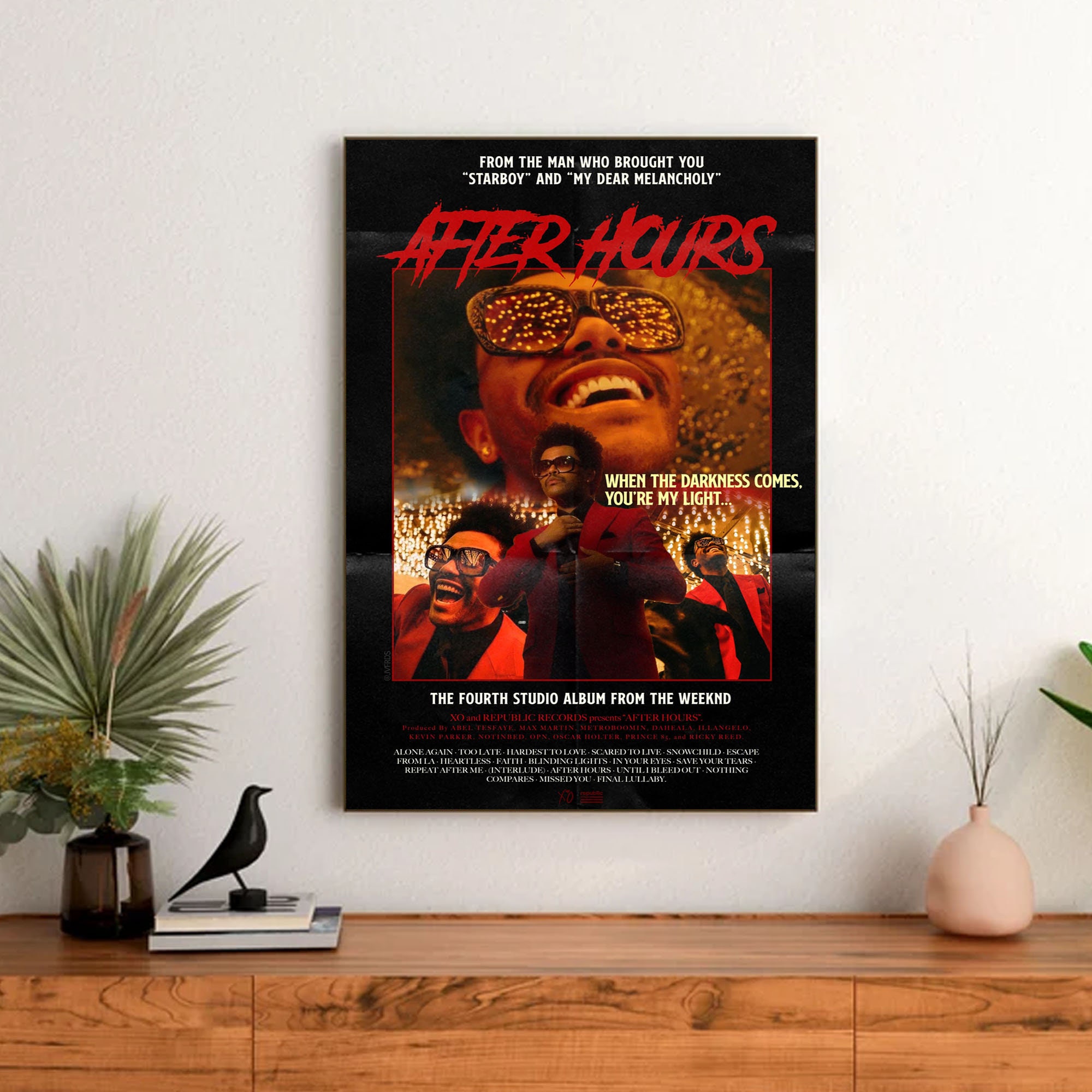 After Hours Poster, Album Poster, 2022 Tour Poster