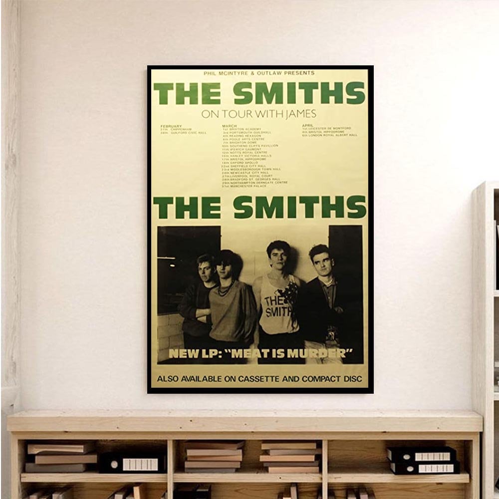 The Smiths Poster, The Smiths On Tour Vintage Poster, Retro Poster Wall ...