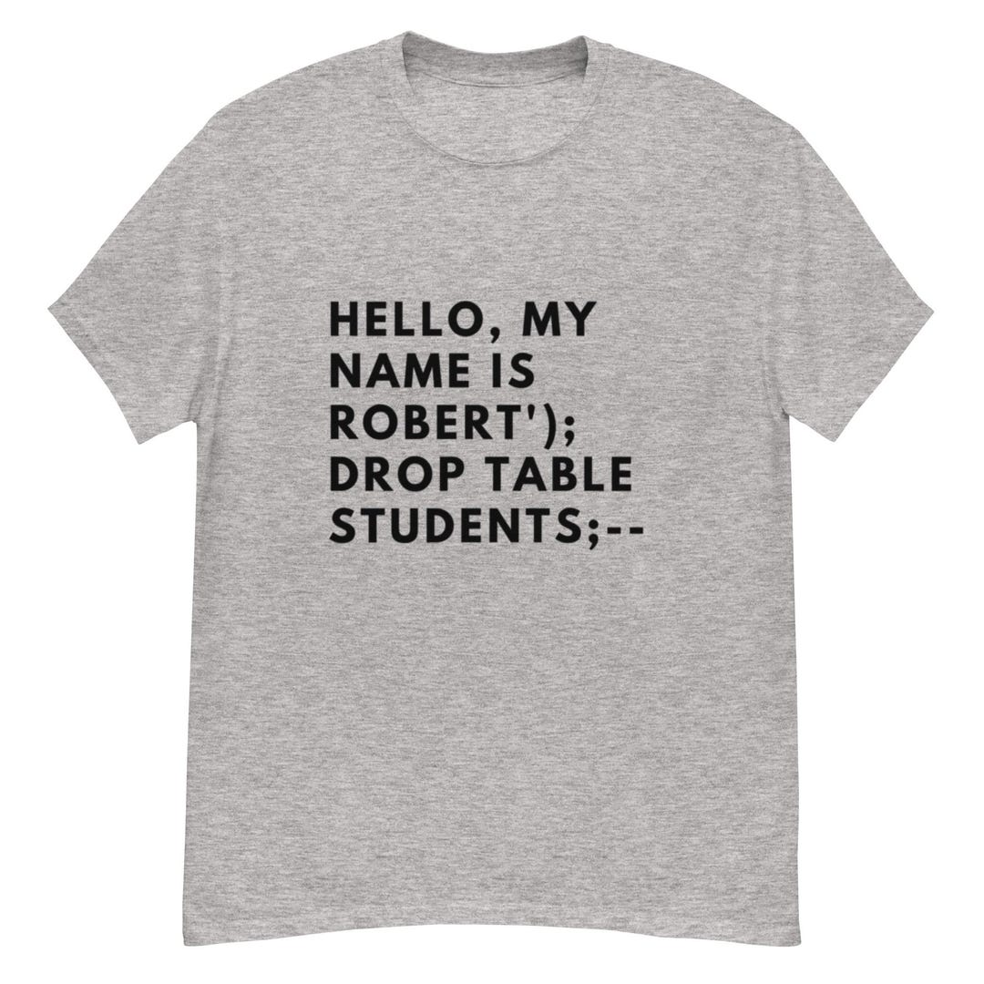 Cybersecurity T-shirt – SQL Injection Meme – Hacker Gift, Dev, Pentest ...