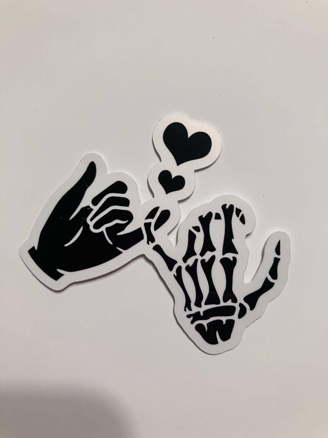Pinkie Swear Skeleton Waterproof Sticker, Laptop Decal - Etsy