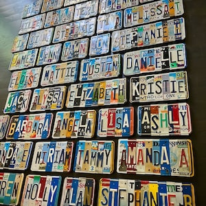 Custom License Plate Sign ~ Last Name - First Name ~ Customized ...