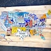 Pallet Wood License Plate Map of USA - 40 X 28 - Made as Ordered - Etsy