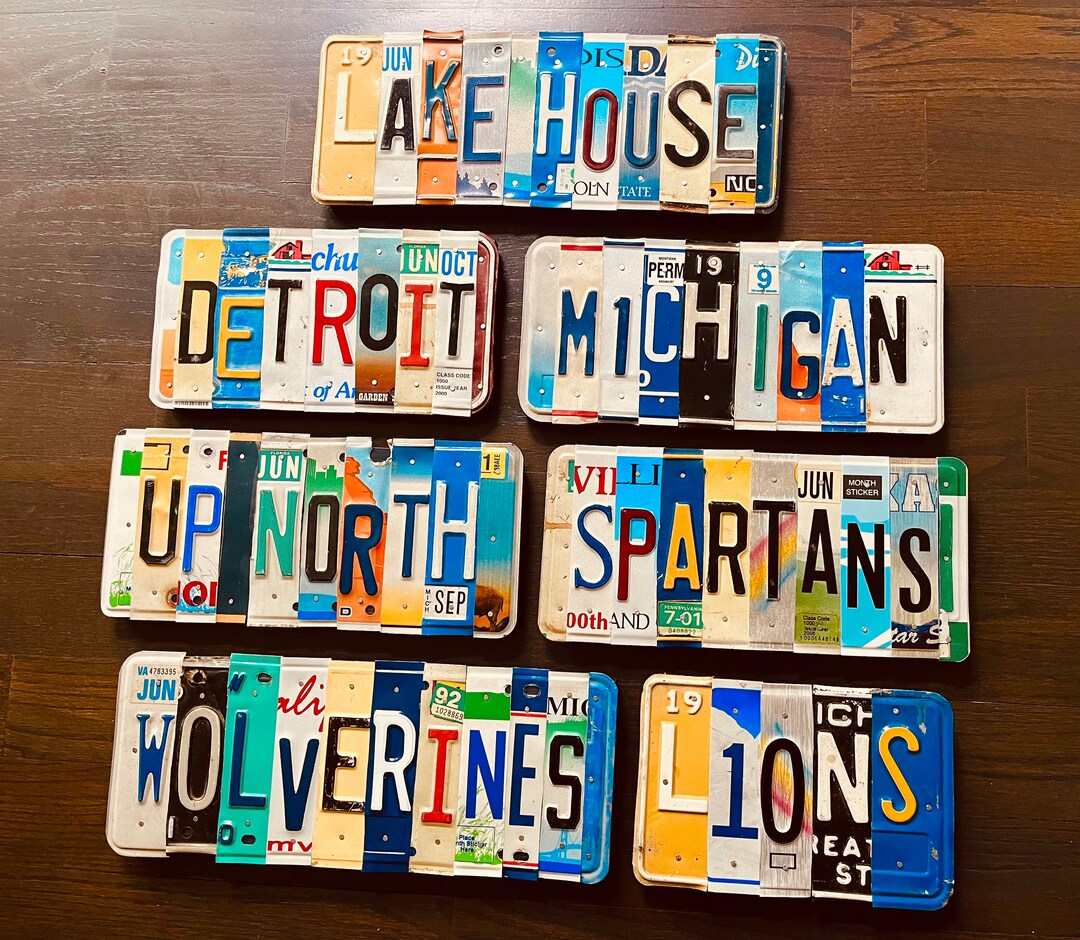 Custom License Plate Sign ~ Last Name - First Name ~ Customized ...