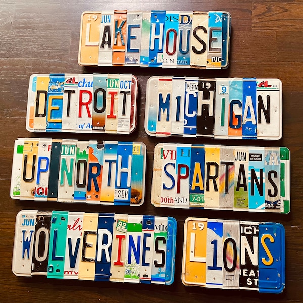 Personalized Last Name License Plate - Etsy