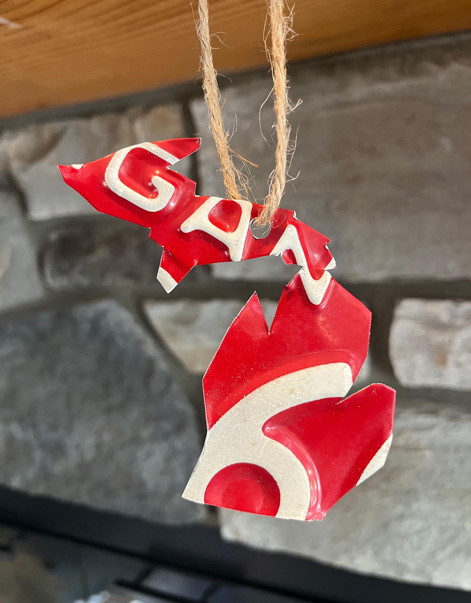 State License Plate Ornament - Rustic Upcycled Handmade and Unique ...