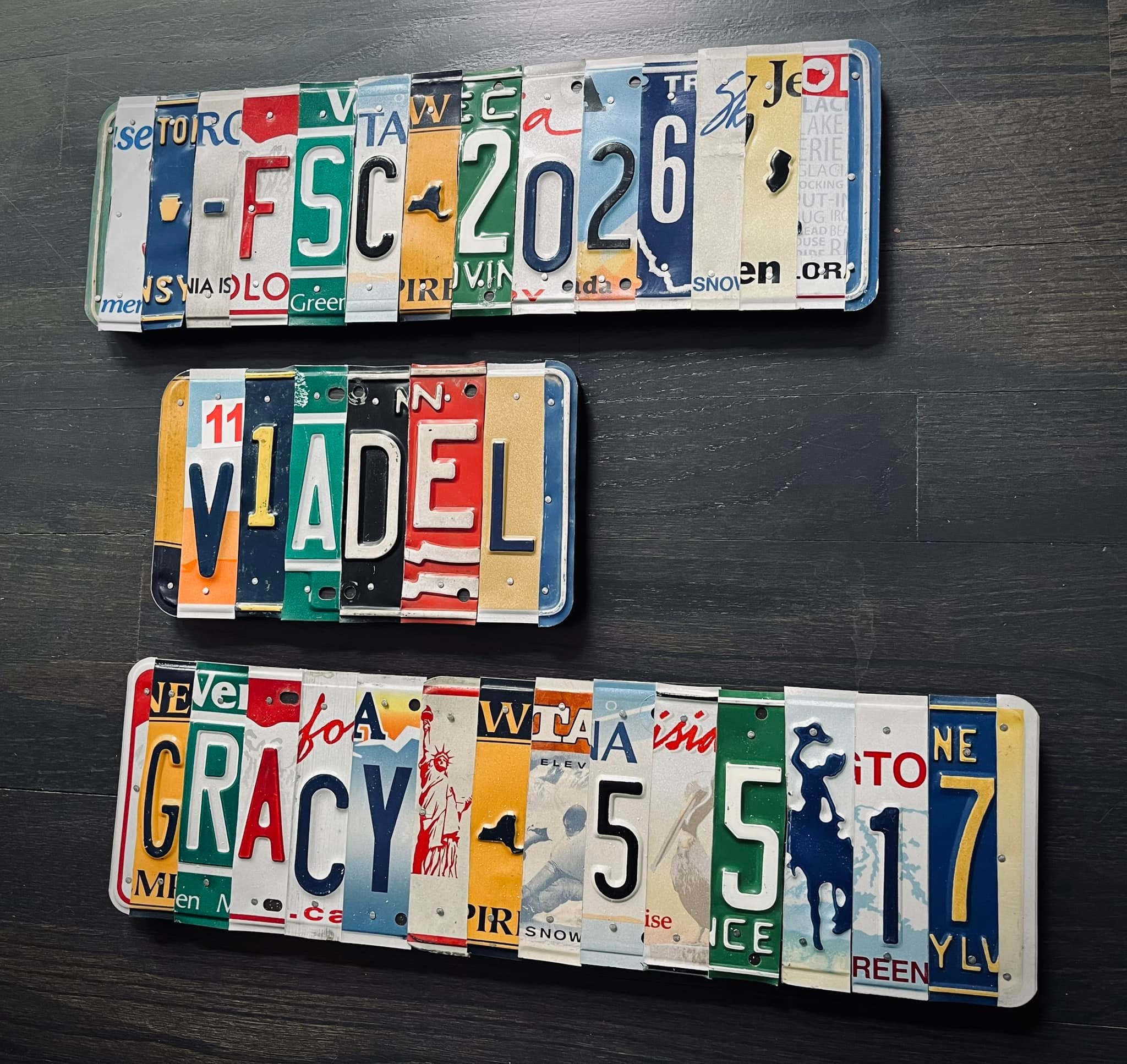 Custom License Plate Sign ~ Last Name - First Name ~ Customized ...