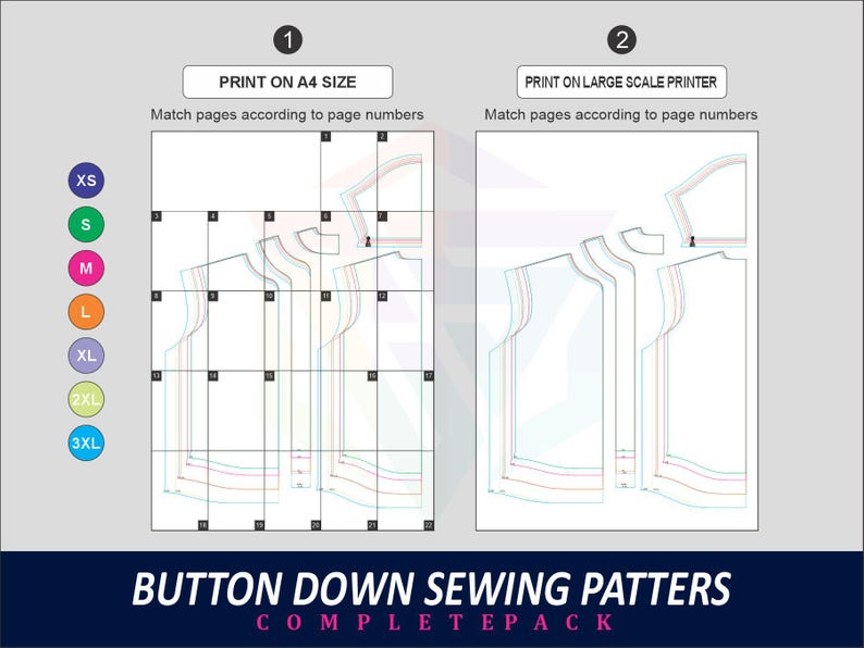 Baseball Uniform Button-down Sewing Pattern PDF | DIY Sportswear ...