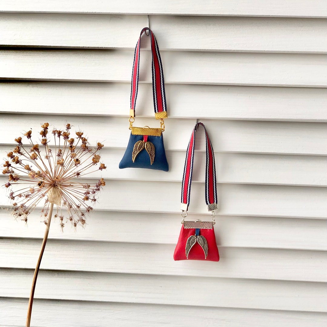 Fashionable Leather Handbag for Doll, Little Dolls Purse With Angel ...