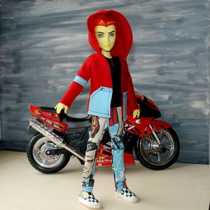 Monster Boy Clothes, MH Hoodie Jacket, Comics Print Pants, MH Boy Baggy ...