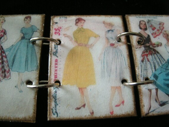 Items similar to vintage sewing pattern bracelet on Etsy