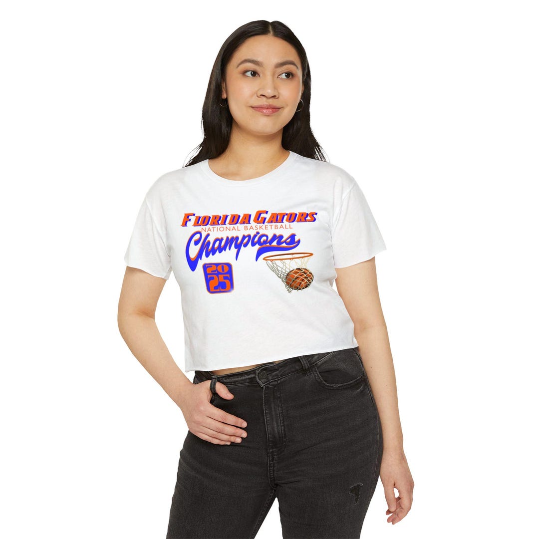 Florida Gators Basket Ball Champions Festival Crop Top Game Day Apparel ...