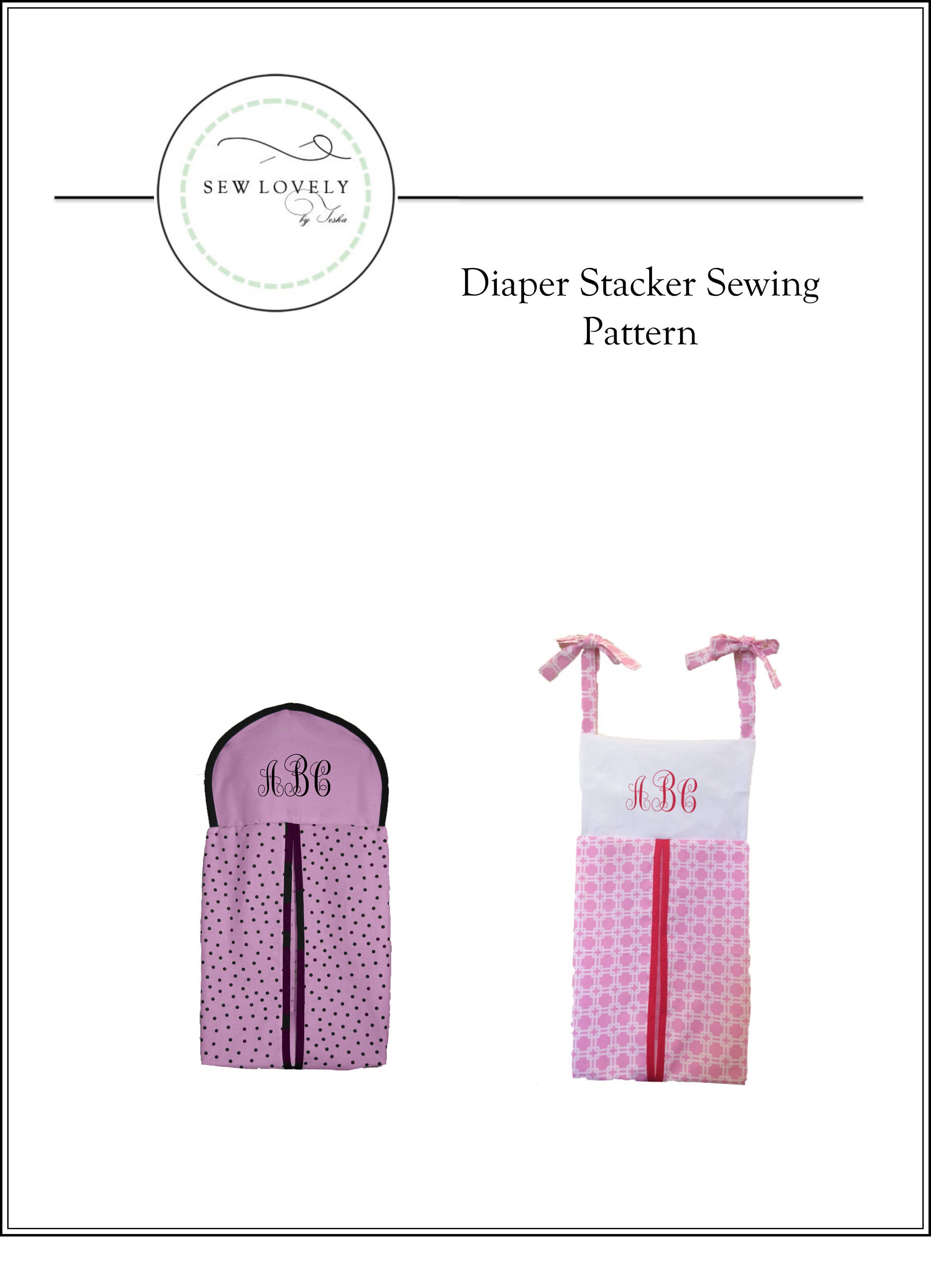 Diaper Stacker Sewing Pattern Nappy Stacker digital download | Etsy