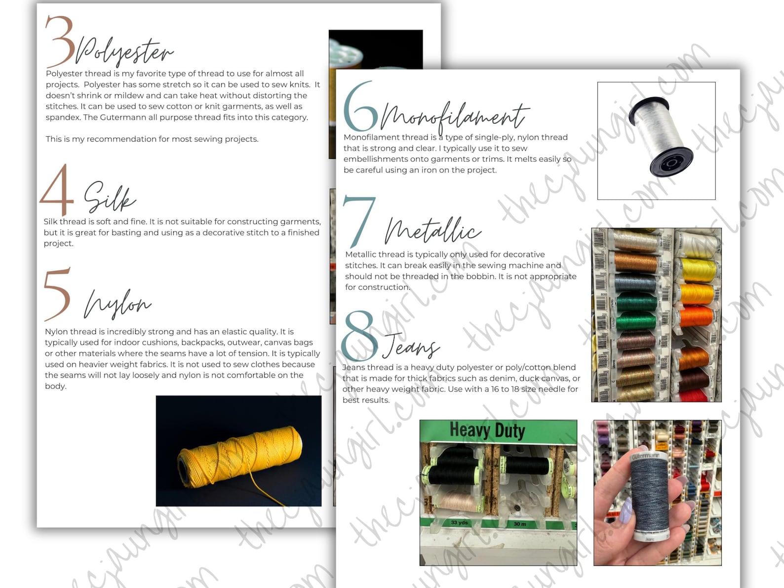 Complete Sewing Machine Needle and Sewing Thread Reference Guide - Etsy